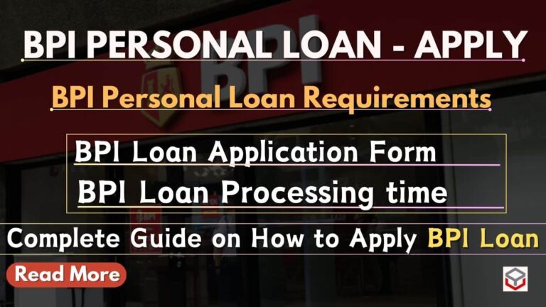 BPI Personal Loan Application - Apply Now