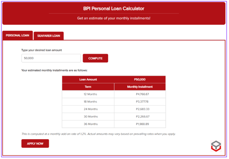 BPI Personal Loan Application - Apply Now